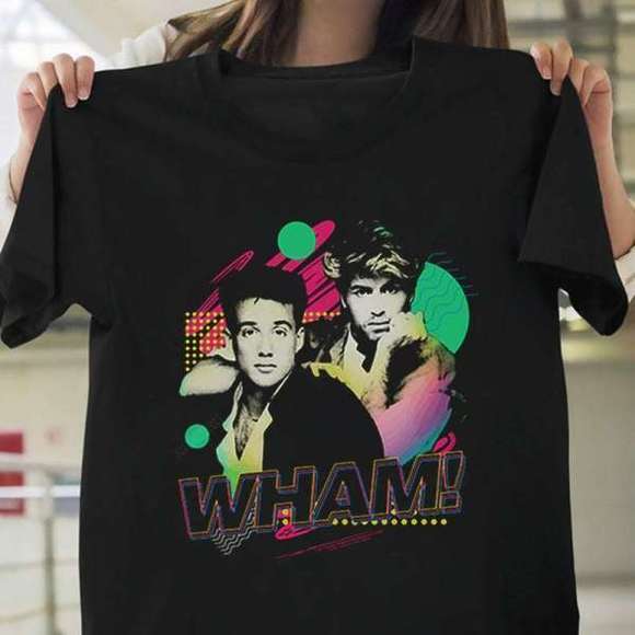 Shirts | Wham 8s George Michael And Andrew Ridgeley T Shirt Merch ...